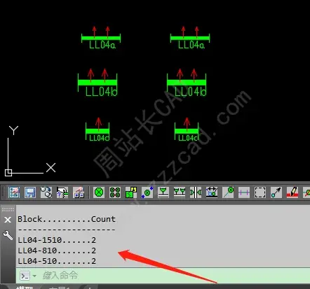 CAD图块统计命令，扩展工具命令bcount，到底怎么用？ - 周站长CAD